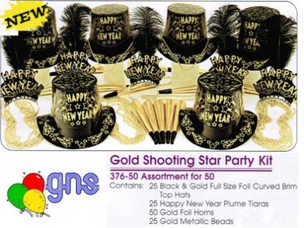 Shooting Star Gold Kit 376-50 for 50 people - GNS Party Rentals - Party ...