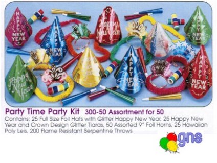 Party Time Kit 300-50 for 50 - GNS Party Rentals - Party Rentals Toronto