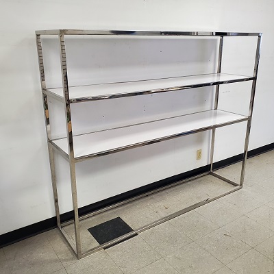 Plexi Bar Back Chrome 6 Ft - GNS Party Rentals - Party Rentals Toronto