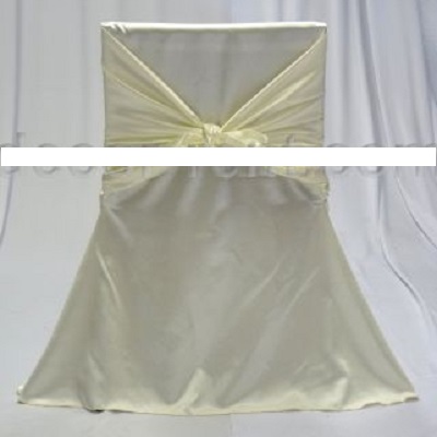 Ivory Satin Office Cover - GNS Party Rentals - Party Rentals Toronto